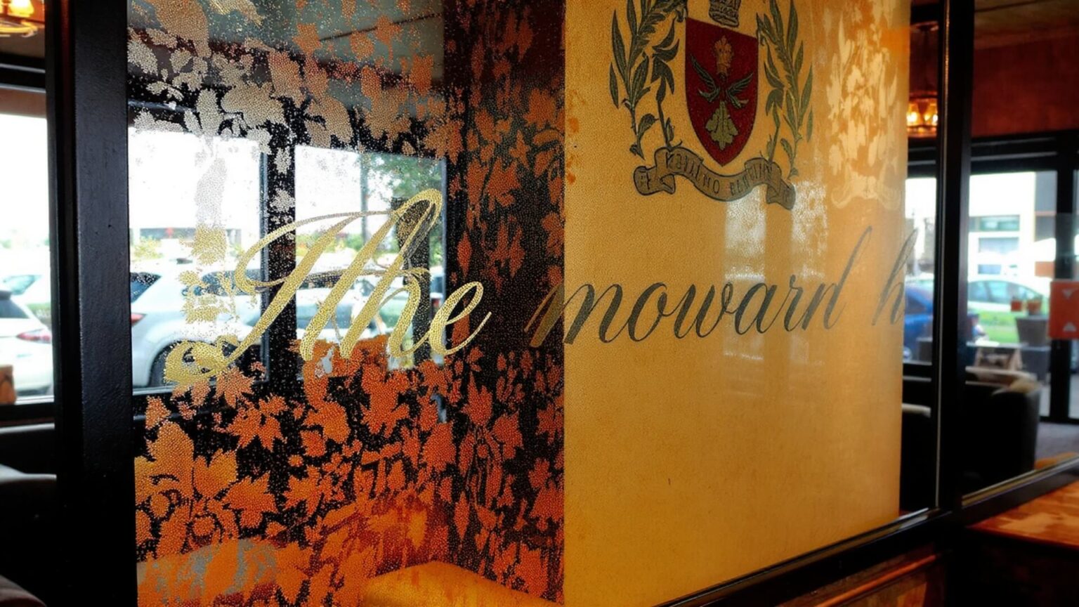 Gold Leaf Vinyl Lettering, Decals making and Installation